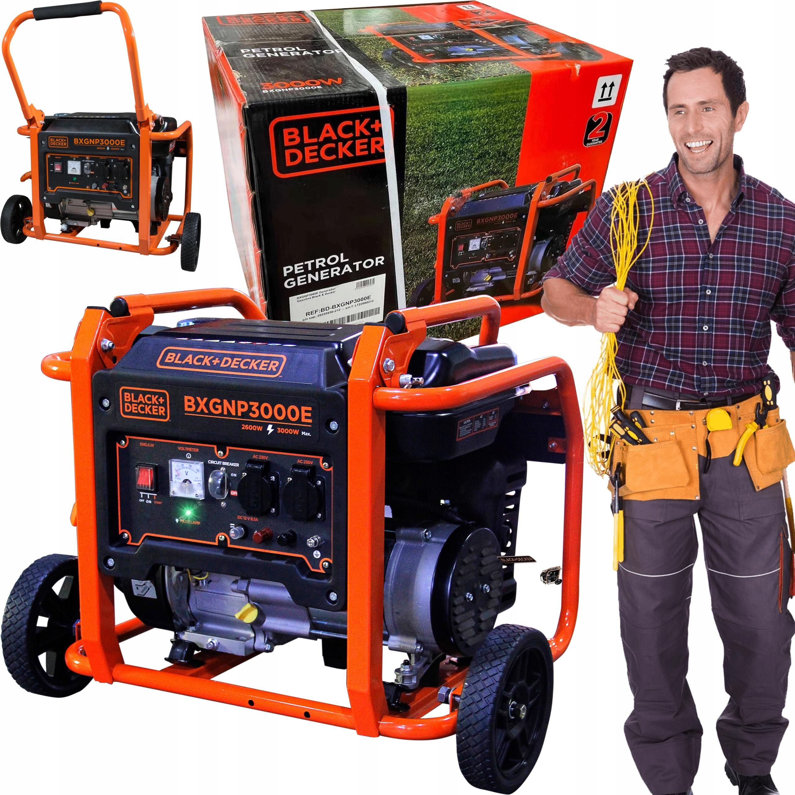 Generator prądu Black&Decker 3KW 230V 7HP BXGNP3000E - Opinie i ceny na ...