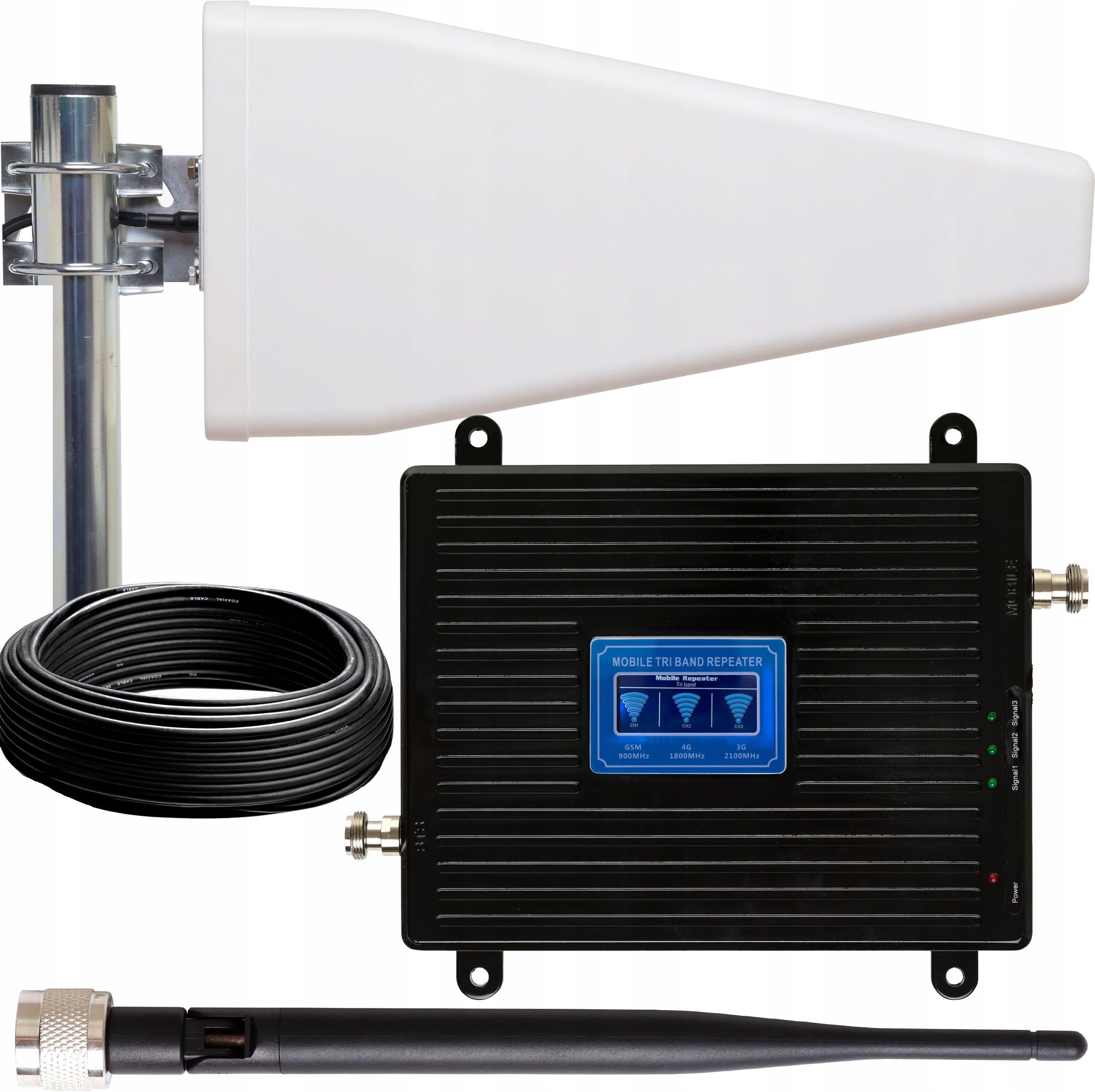 WZMACNIACZ GSM SYGNAŁU ZESTAW GSM 3G 4G LTE ANTENA - Opinie i ceny na ...