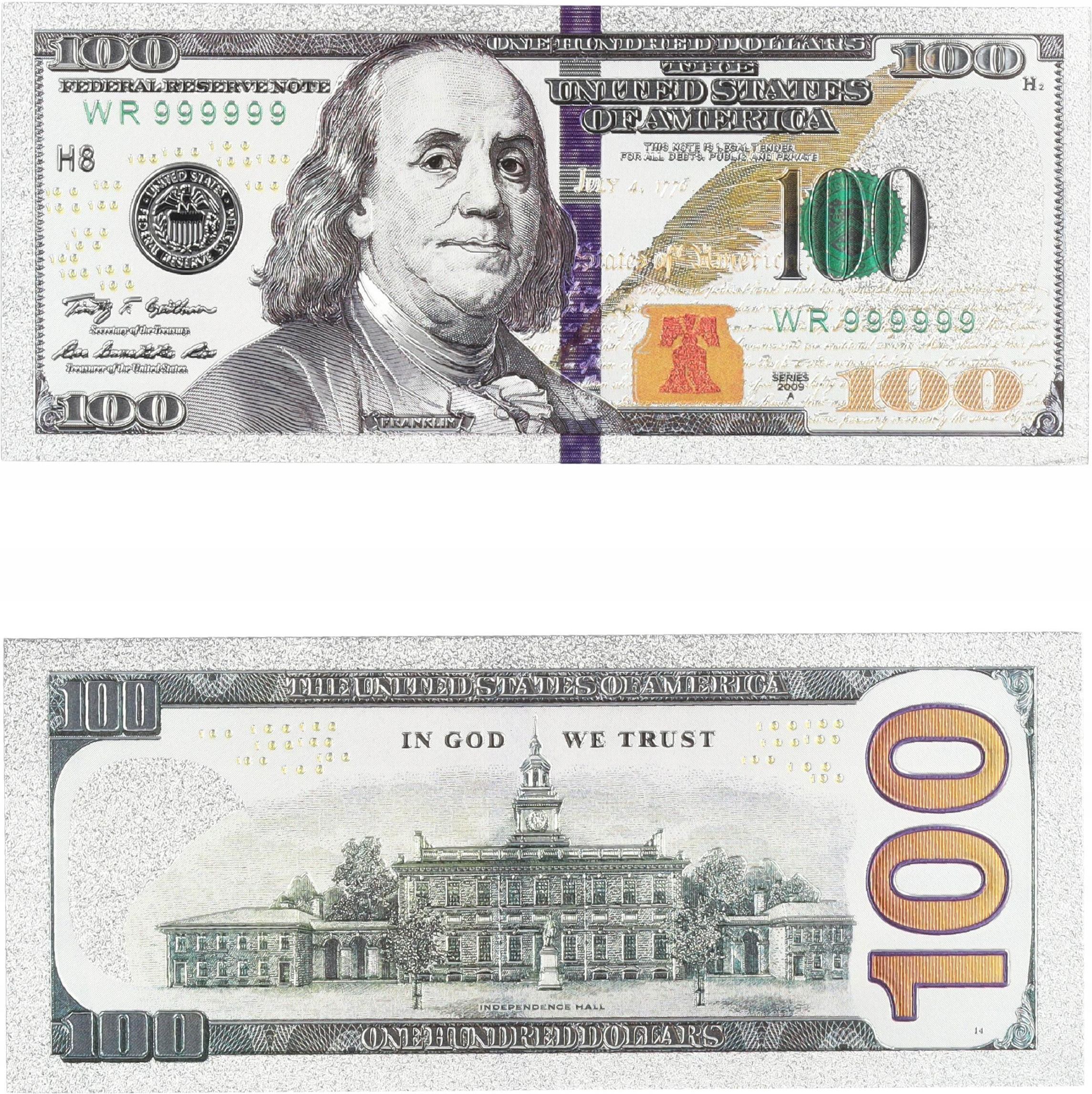 BANKNOT KOLEKCJONERSKI 100 DOLARÓW SREBRNY - Ceny i opinie - Ceneo.pl