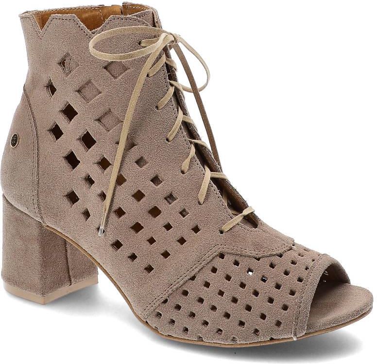 Beżowe Botki Maciejka Wygodne Skórzane Buty Damskie - Ceny i opinie - Ceneo.pl