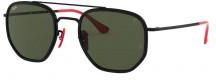 Ray-Ban RB 3748 M SCUDERIA FERRARI COLLECTION F02831 BLACK green - Ceny ...