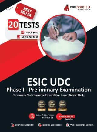 ESIC UDC Prelims Exam (Phase I) 2023 (English Edition) - 8 Mock Tests ...