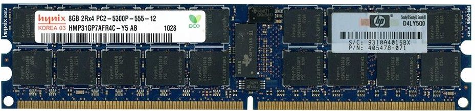 HP NEW HP SPS-DIMM 8GB PC2-5300 512MX4 (405478-071) - Pamięć RAM ...