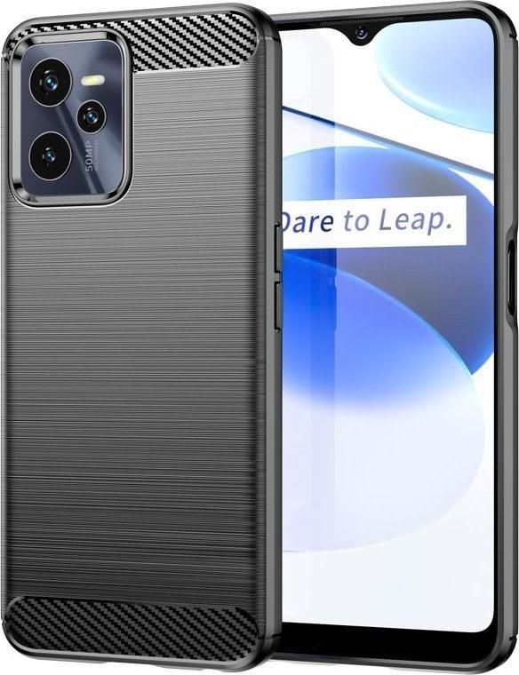 Carbon Case Etui Realme C35 Elastyczny Silikonowy Karbonowy Pokrowiec ...