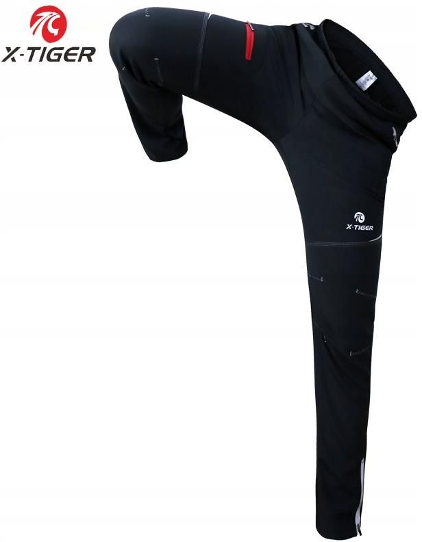 X Tiger Długie Spodnie Na Rower Ocieplane Męskie ...