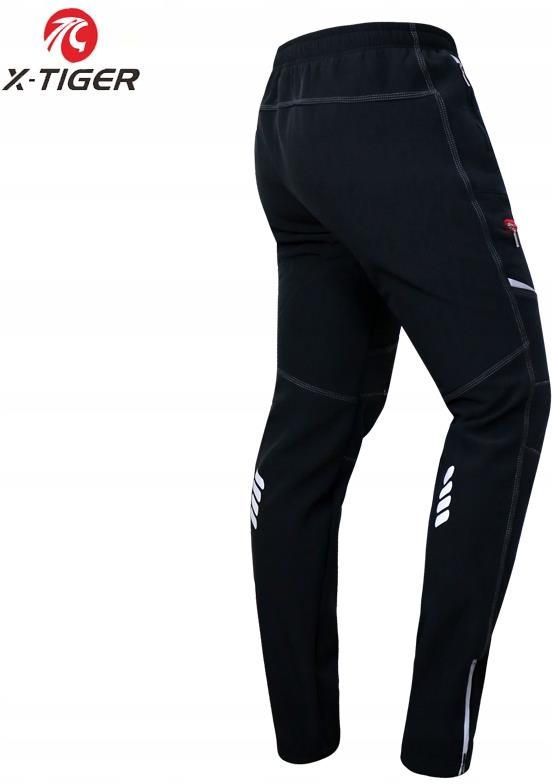 X Tiger Długie Spodnie Na Rower Ocieplane Męskie ...