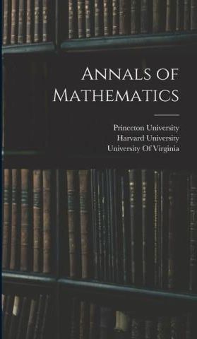 Annals of Mathematics - Literatura obcojęzyczna - Ceny i opinie - Ceneo.pl