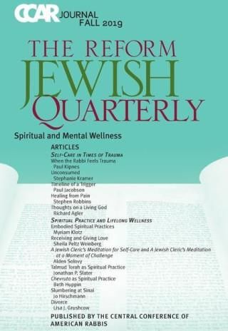 CCAR Journal: The Reform Jewish Quarterly, Fall 2019, Spiritual ...