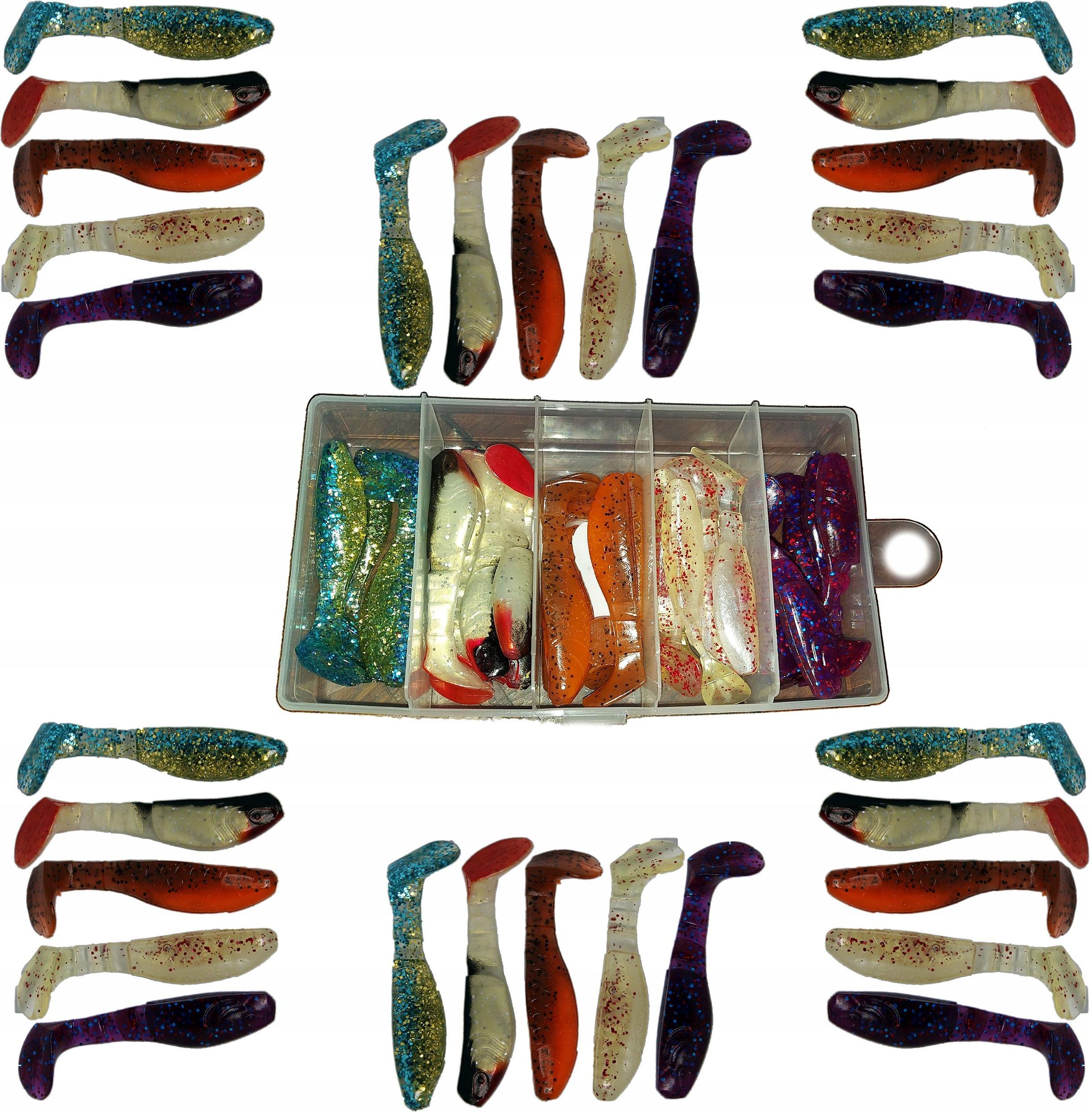 Relax 30Szt Przynęt Spinningowych W Pudełku Kopyto 3'' Zestaw Kopyto 3 ...