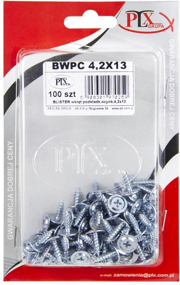 Prolex Wkręt Podkładkowy Ocynkowany 4,2x13 BWPC42013 - Opinie i ceny na Ceneo.pl