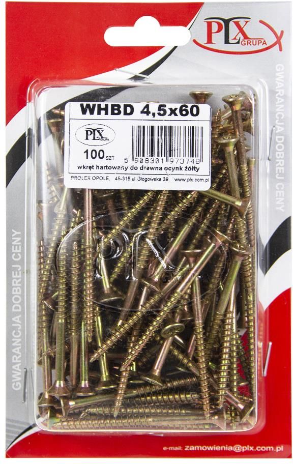 Prolex Wkręt Hartowany Do Drewna 4,5x60 100szt. WHBD45060 - Opinie i ...