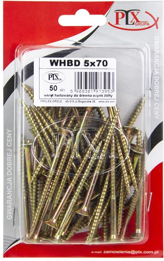 Prolex Wkręt Hartowany Do Drewna 5x70 50szt. WHBD50070 - Opinie i ceny ...