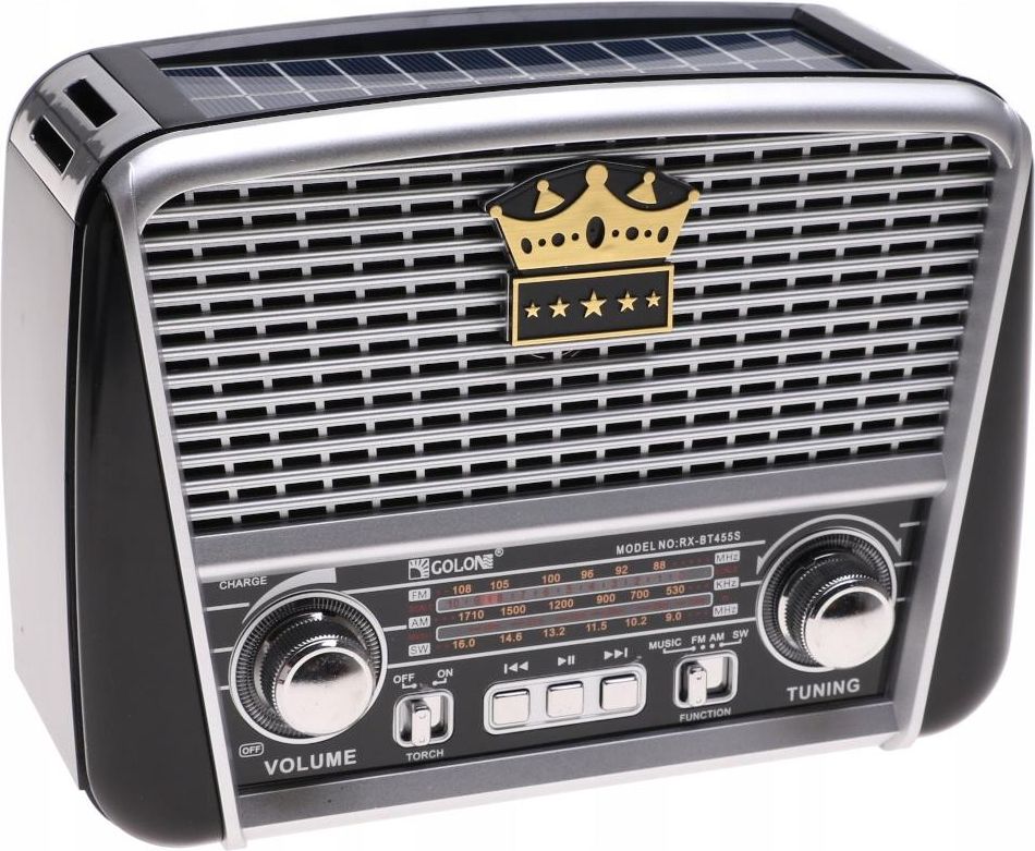 Radio Radio Głośnik Aku Latarka Bluetooth MP3 USB Solar 777 - Opinie i ...