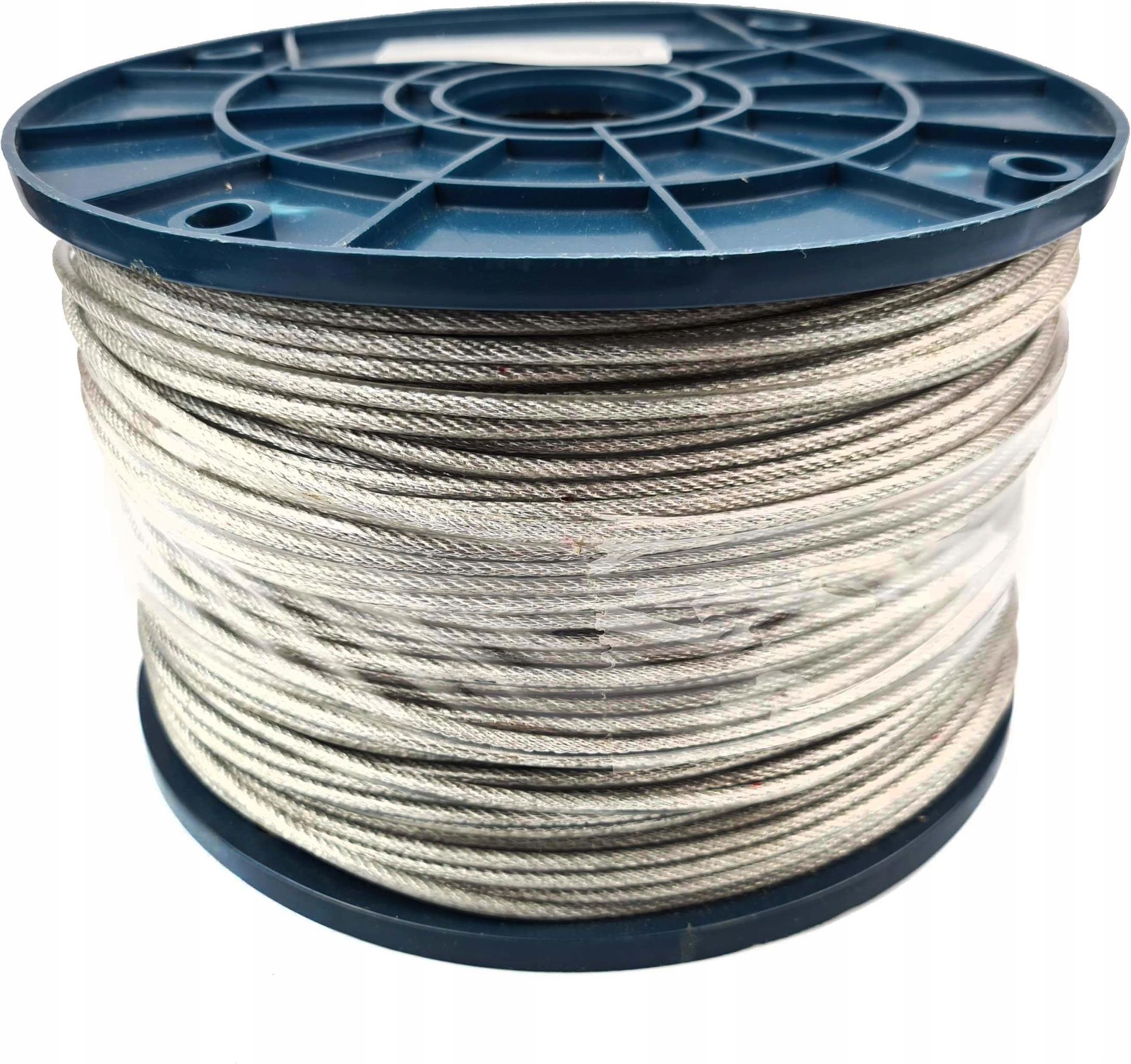 Lina Stalowa W Pcv 2mm 6x7+Fc Ocynk 500m - Opinie i ceny na Ceneo.pl