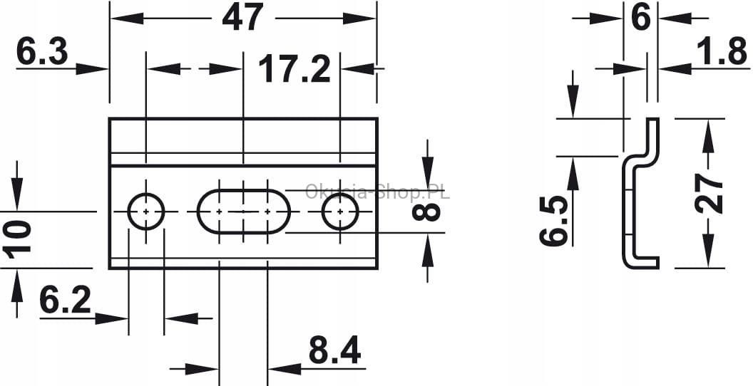 Hafele Zawieszka Camar 806 Zaślepka Biała +Płytka 2 Kpl - Opinie i ...