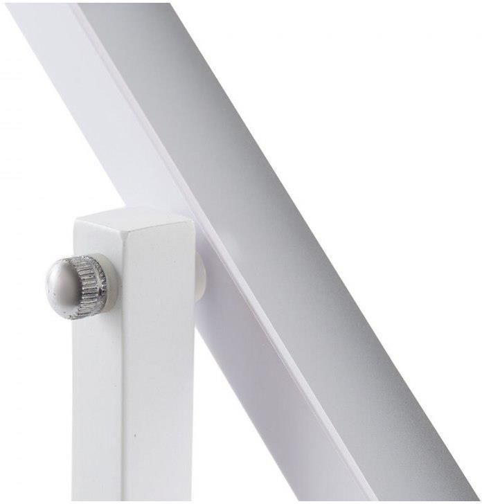 Dkd Home Decor Lustro Stołowe Led Z Dotykowym Włącznikiem Metal Biały ...