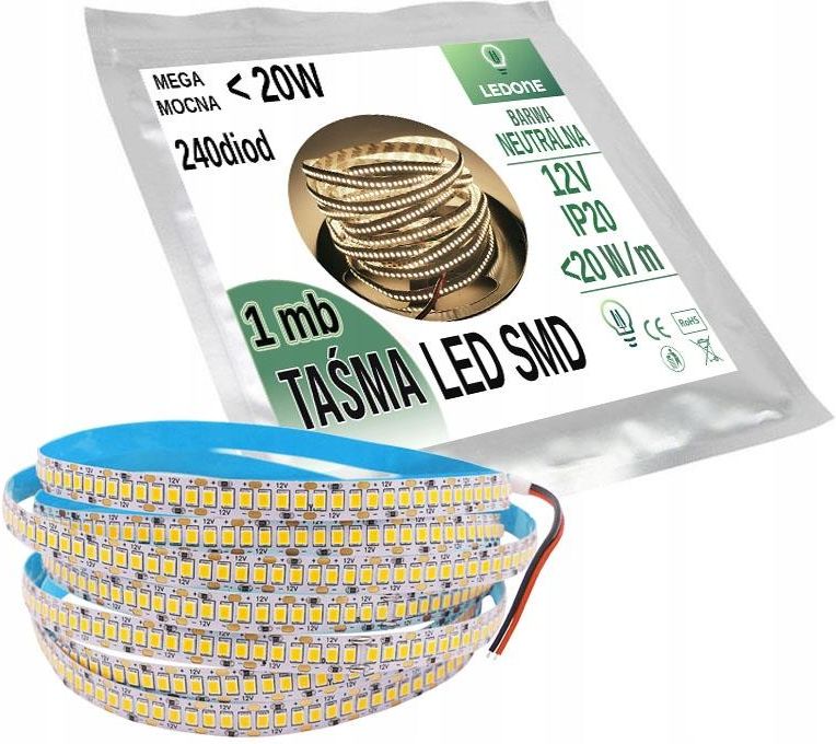 Led-One Mocna Taśma 240 Led Premium 2835 Ip20 1Mb (B0057) - Opinie i ...