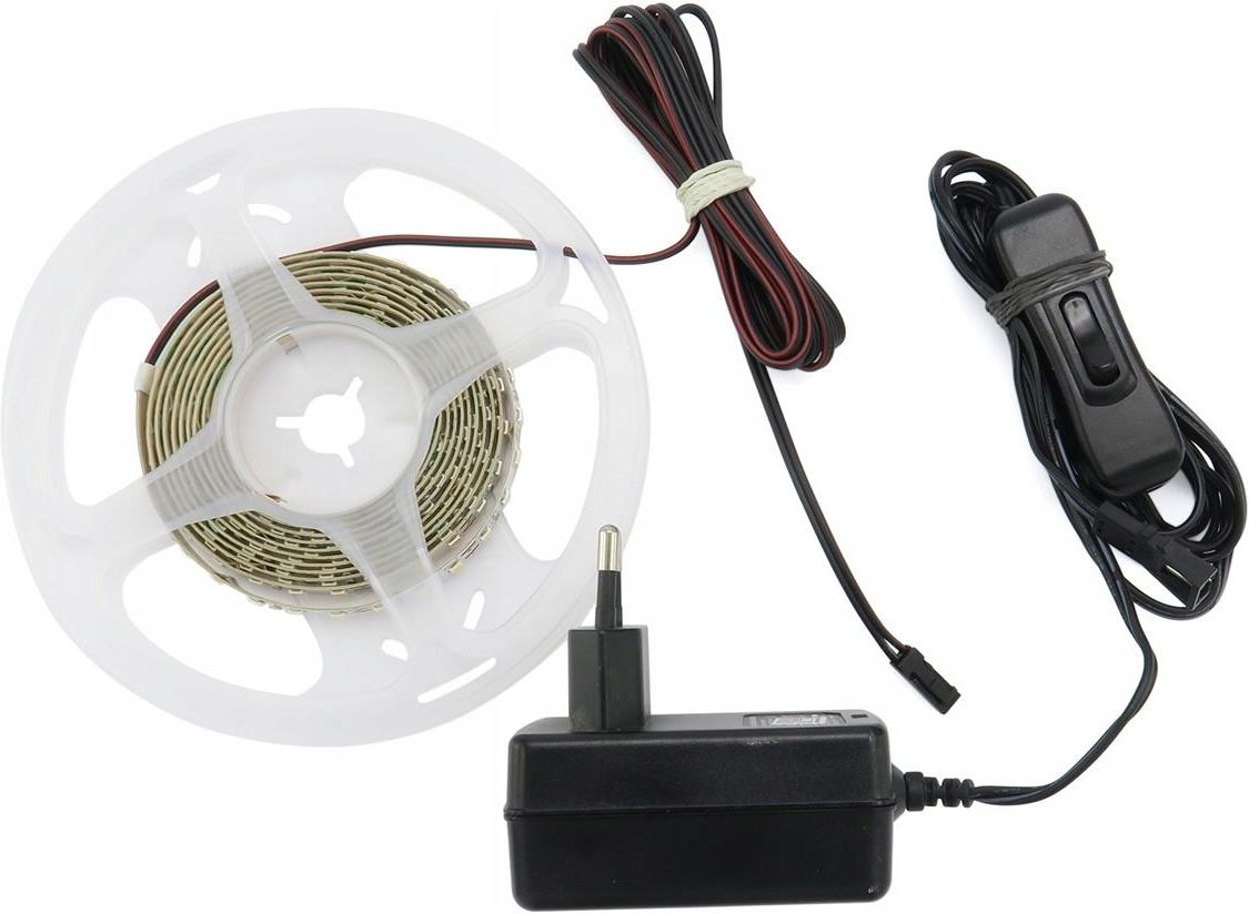 Heros Taśma Pasek Led 2M 10W Biały Zimny Zestaw Komplet (LEDBZ2M+TR ...