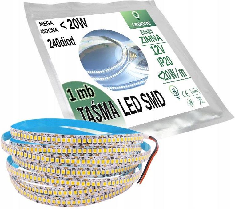 Led-One Mocna Taśma 240 Led Premium 2835 Ip20 1Mb (B0058) - Opinie i ...
