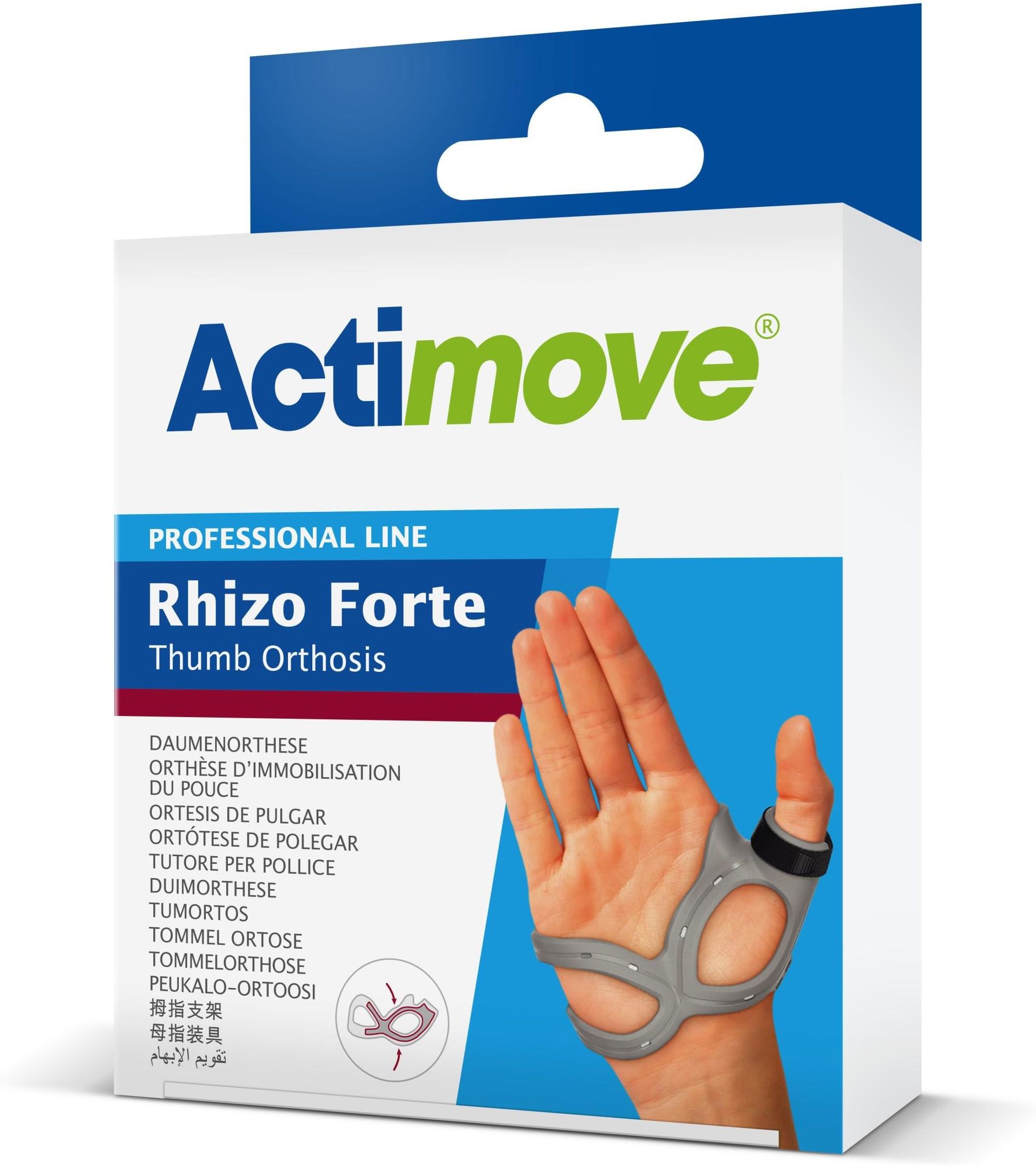 Actimove Professional Line Orteza Kciuka Rhizo Forte S Prawa - Opinie i ...