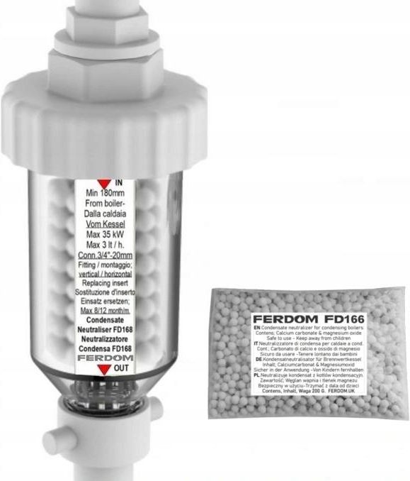 Ferdom Neutralizator Kondensatu Pieca Wkład 200G FD168+FD166 - opinie i ...