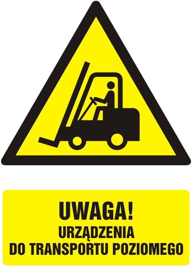 Tdc Uwaga! Urządzenie Do Transportu Poziomego 5 25X7 4 Cm Folia ...