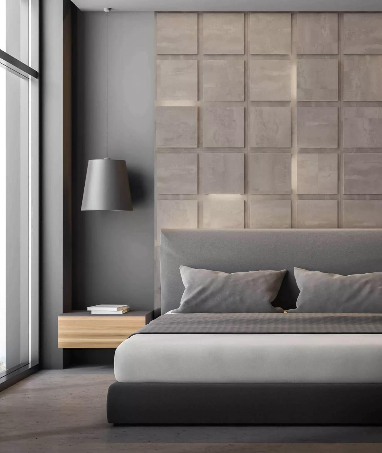 Akcesoria do wykończenia ścian Blooki Beton Naturalny Panel 3D Na ...