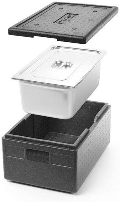 Hendi Zestaw Pojemnik Termoizolacyjny Z Piocelanu Gn1/1 222mm Z Pojemnikiem Gn1/1 200mm I ...