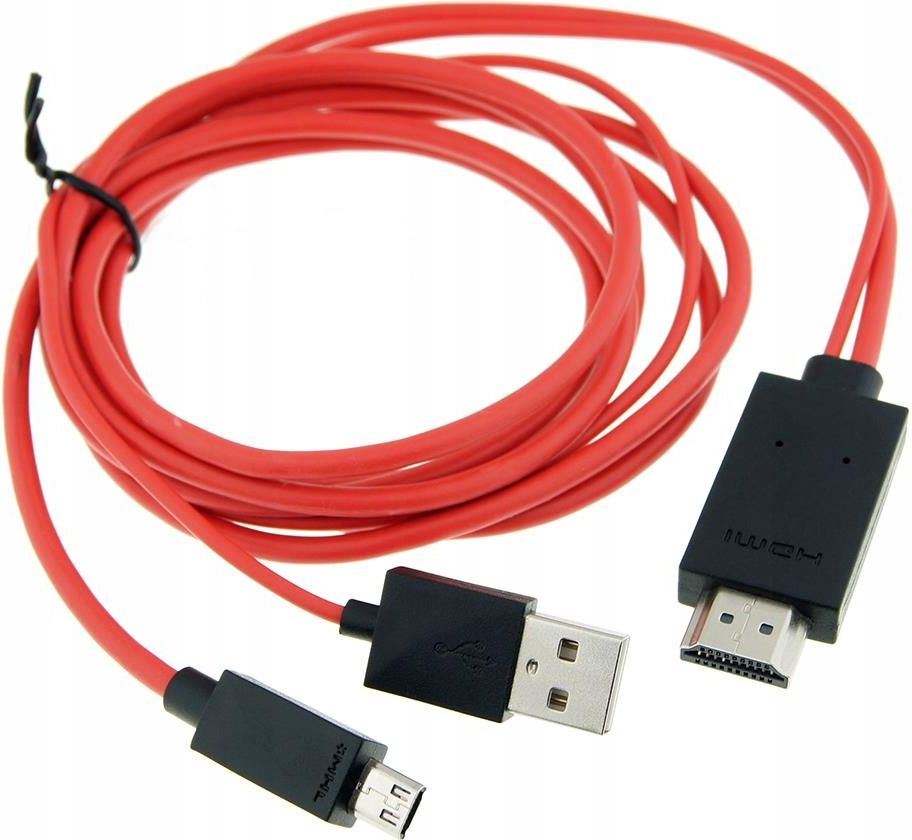 Adapter Kabel Mhl Micro Usb Hdmi Do Samsung 11Pin - Adaptery, Kable ...