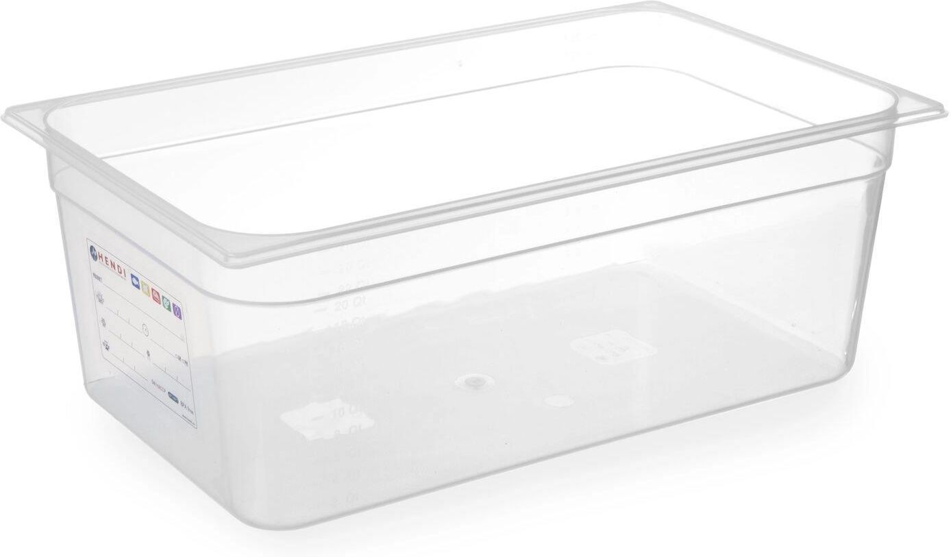 Pojemnik Gn 1/1 Haccp Hendi Gn 1/1 9L Transparentny 530X325X(H)65Mm - Ceny i opinie - Ceneo.pl