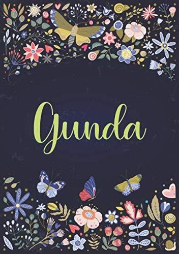 Gunda: Notizbuch A5 , Personalisierter vorname Gunda ...