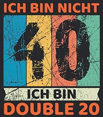 Notizbuch A4 liniert mit Softcover Design: 40 Geburtstag Dart Ich bin ...