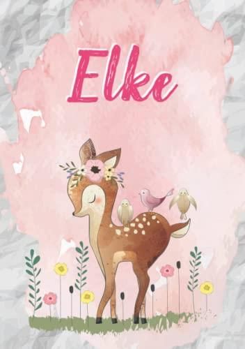 Elke: Notizbuch A5 , Personalisierter vorname Elke ...
