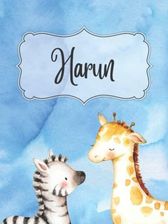 Harun: DIN A4 • 120 Seiten Liniert • Personalisiert • Linien • Großes ...