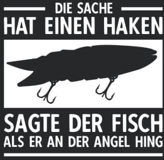 Lustiger Angler Spruch Angelköder Angelhaken Fisch: Schönes Schreibheft ...