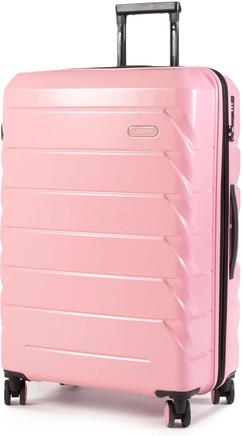 Duża Twarda Walizka Lasocki - BLW-P-103-36-07 Pink - Ceny i opinie - Ceneo.pl
