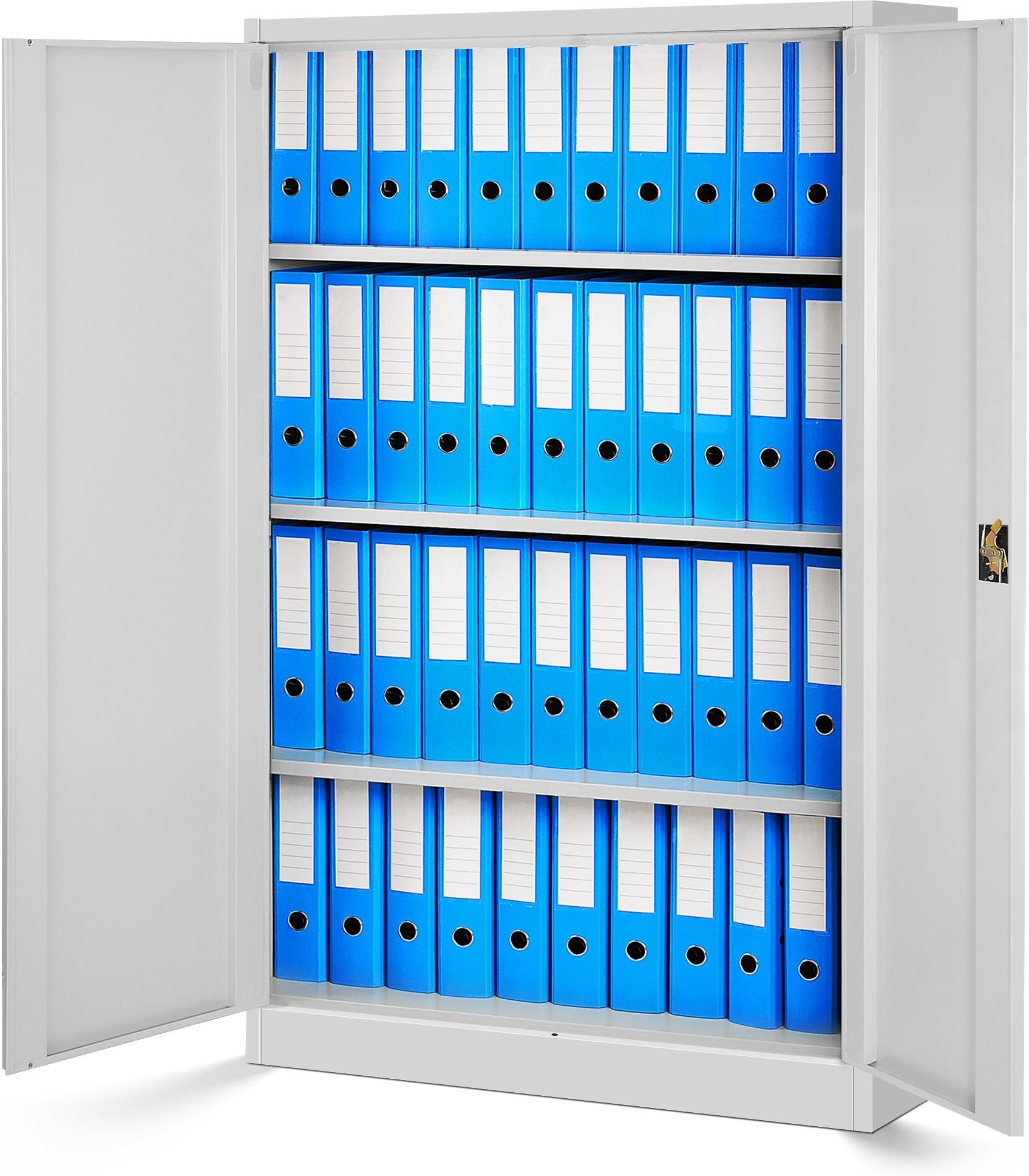 Jan Nowak Model Kevin 900X1400X400 Biurowa Szafa Metalowa Na Akta Szara ...