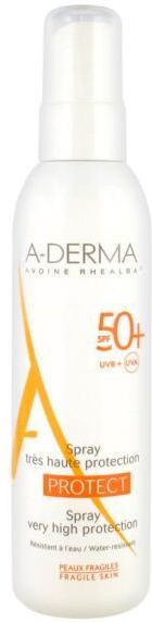 A-Derma Protect Very High Protection Spf50+ Spray Przeciwsłoneczny 200 ...