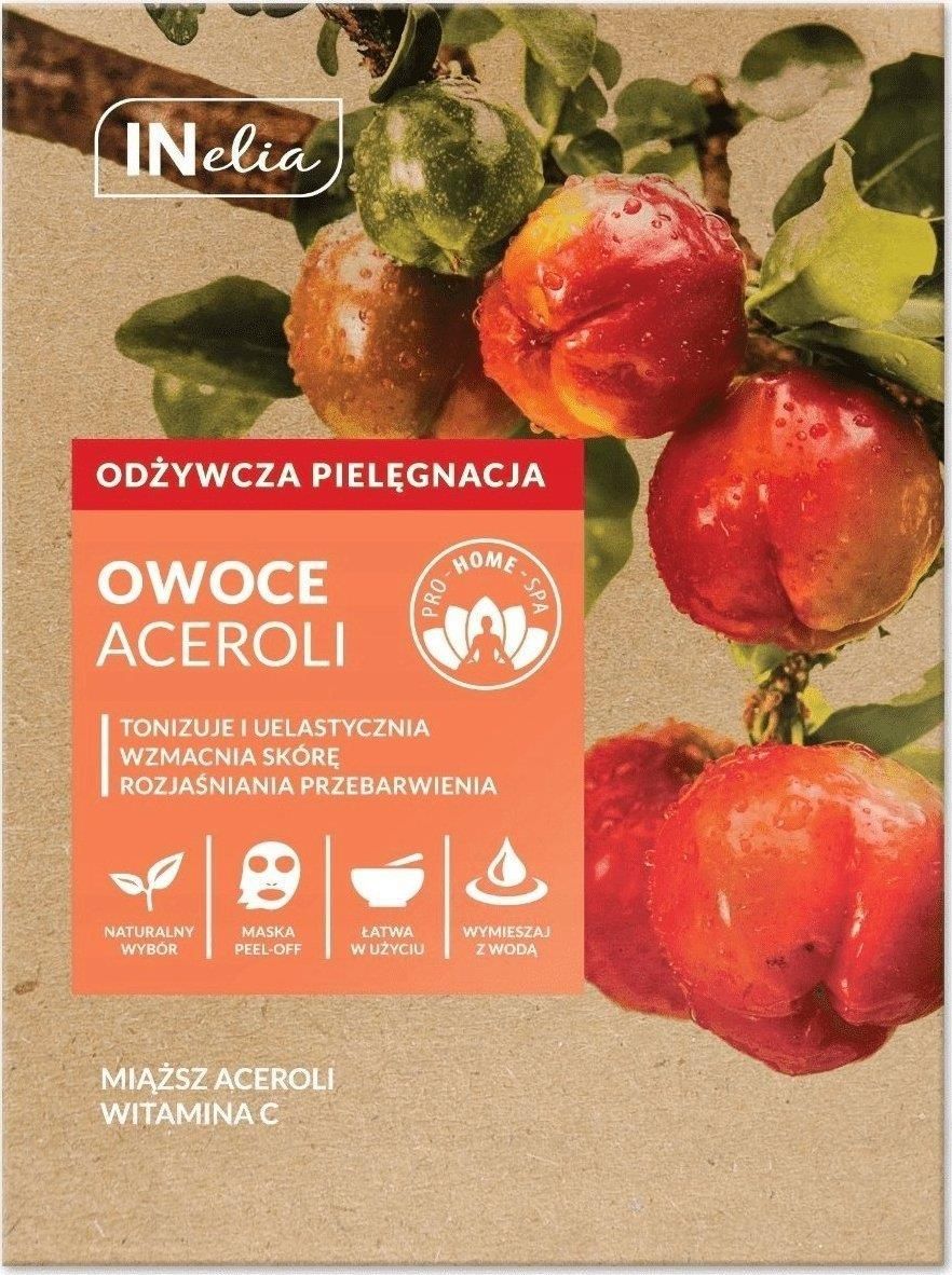 Maseczka Inelia Maseczka Odżywcza Owoce Aceroli Vit C 1 szt. - Opinie i ...