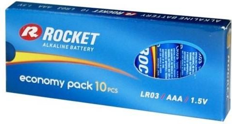 Rocket Baterie Alkaliczne LR03/AAA 10 Sztuk - Ceny i opinie na Ceneo.pl
