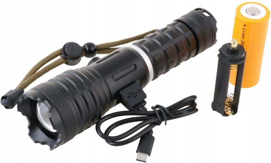 Latarka LATARKA XHP90 LED Taktyczna mocna DIODA ZOOM SOS - Ceny i ...