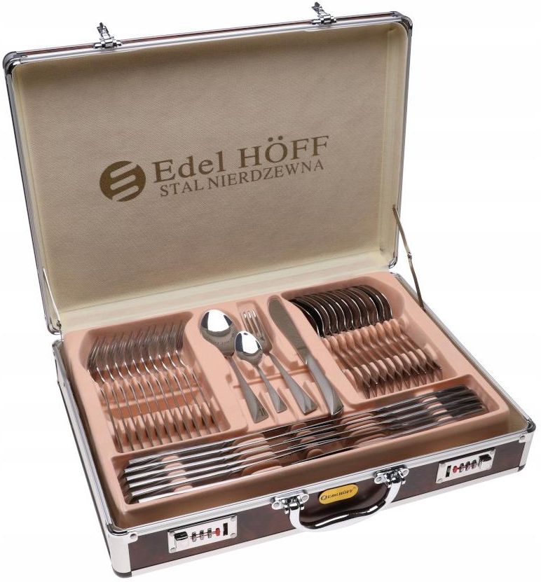 Edelhoff Zestaw KOMPLET SZTUĆCÓW Sztućce 72el Walizka 12os 8769 (5907738884214) - Opinie i ...