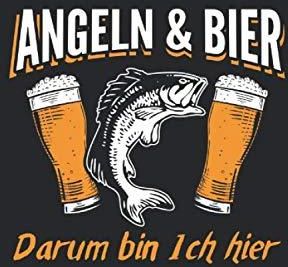 Angeln & Bier – Darum Bin Ich Hier: Din A5 Dotted Punkteraster Heft Für ...