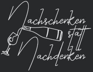 Nachschenken statt Nachdenken: Notizbuch Buch für Notizen Weinmotiv ...