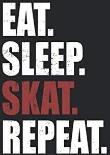 Eat. Sleep. Skat. Repeat.: Cooles Skat Karten Notizbuch für Skatspieler ...