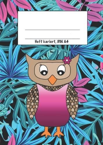 Heft kariert, DIN A4: Kariertes Heft für Schule, Studium oder privat ...