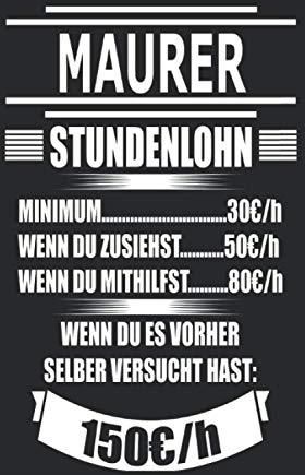Stundenlohn Maurer Schwarz