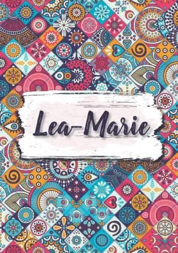 Lea-Marie: Notizbuch A5 , Personalisierter vorname Lea-Marie , Geburtstagsgeschenk für Frau ...