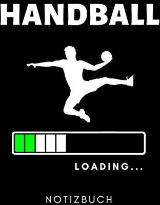 HANDBALL LOADING... NOTIZBUCH: A5 Notizbuch LINIERT Handballer ...