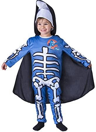 Ciao Smurf Skeleton Halloween Special Edition Costume Disguise Boy ...